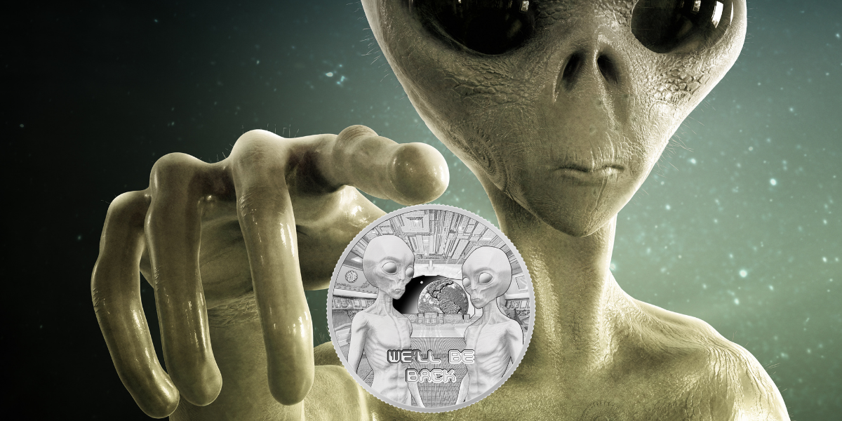 Alien Coins For Sale - Alien Series Collection of Solid Silver Rounds