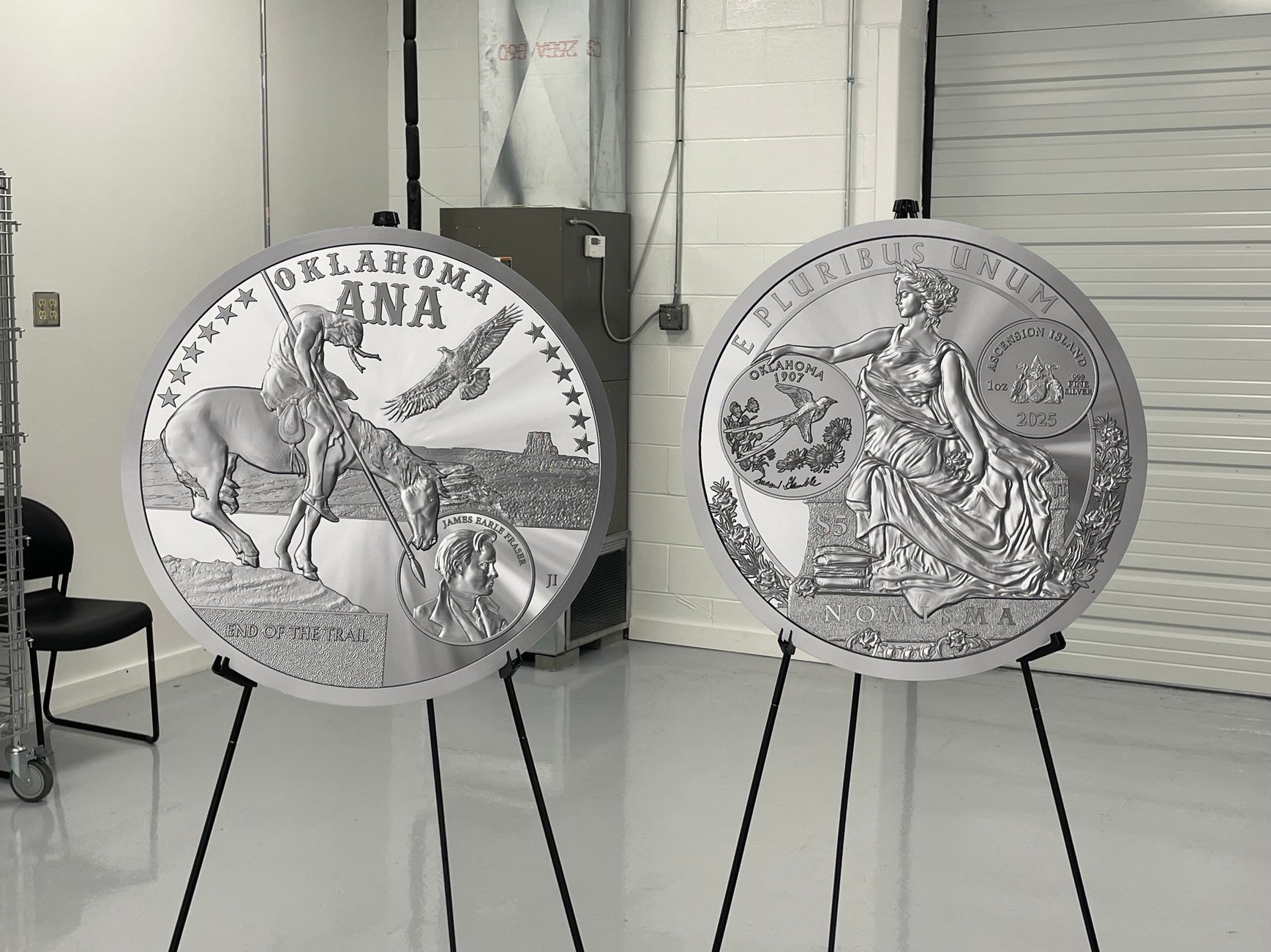 Osborne Mint Hosts Striking Ceremony for 2025 ANA Show Eagle Coin