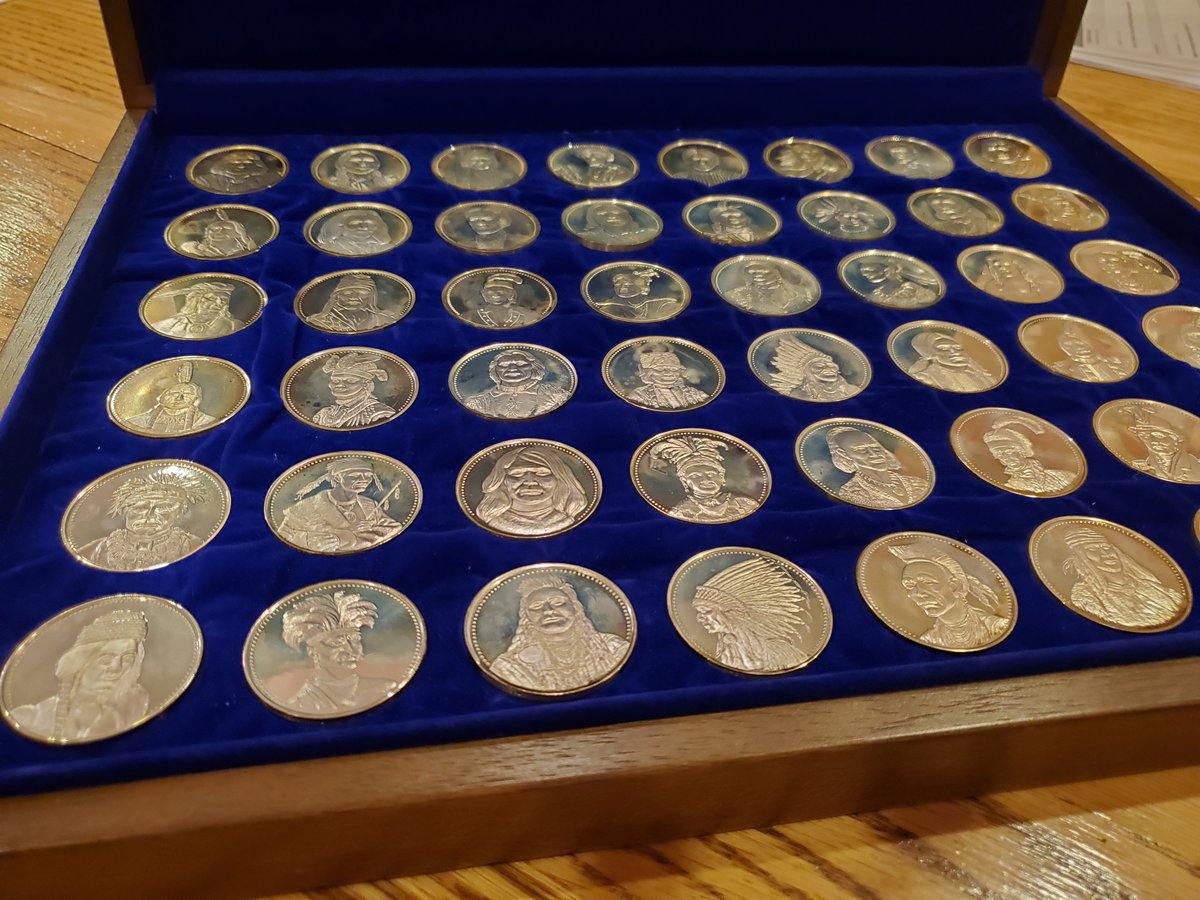 Native American Silver Coins: 1978 Silver American Indian Chiefs Set