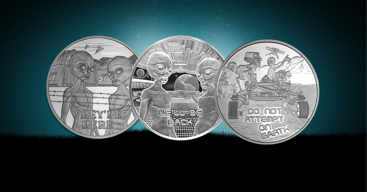 Alien Series Solid Silver Rounds