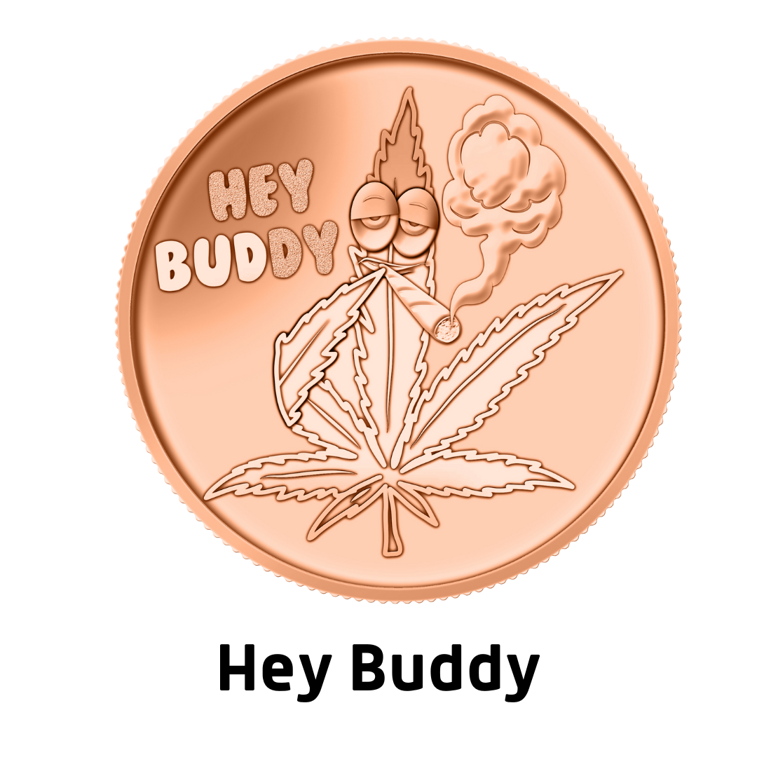 .999 Silver & Copper Collectible Cannabis Coins